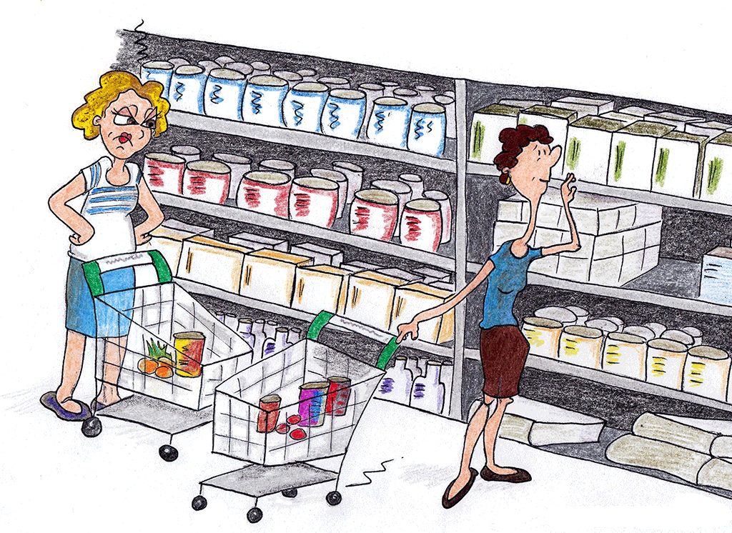 Supermarket Trolley Rage – Ally's Notebook